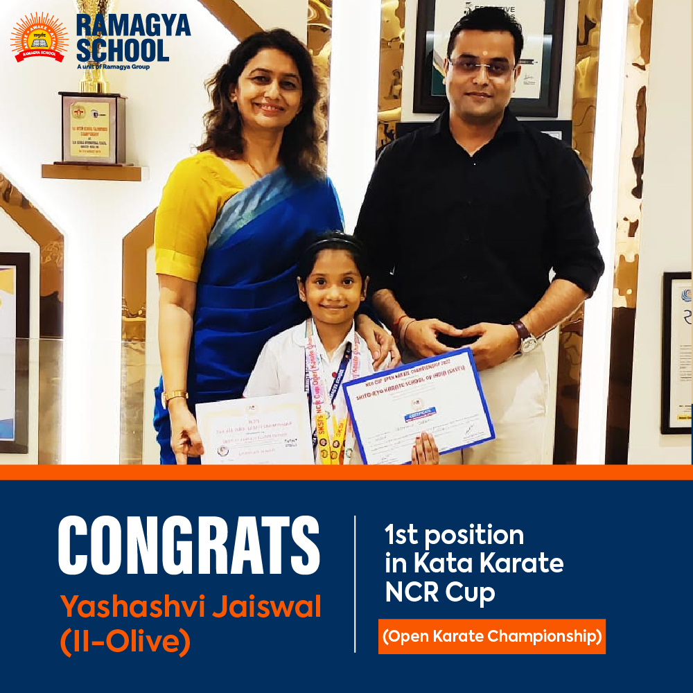 Yashashvi Jaiswal securing multiple position in Karate - Ramagya School ...