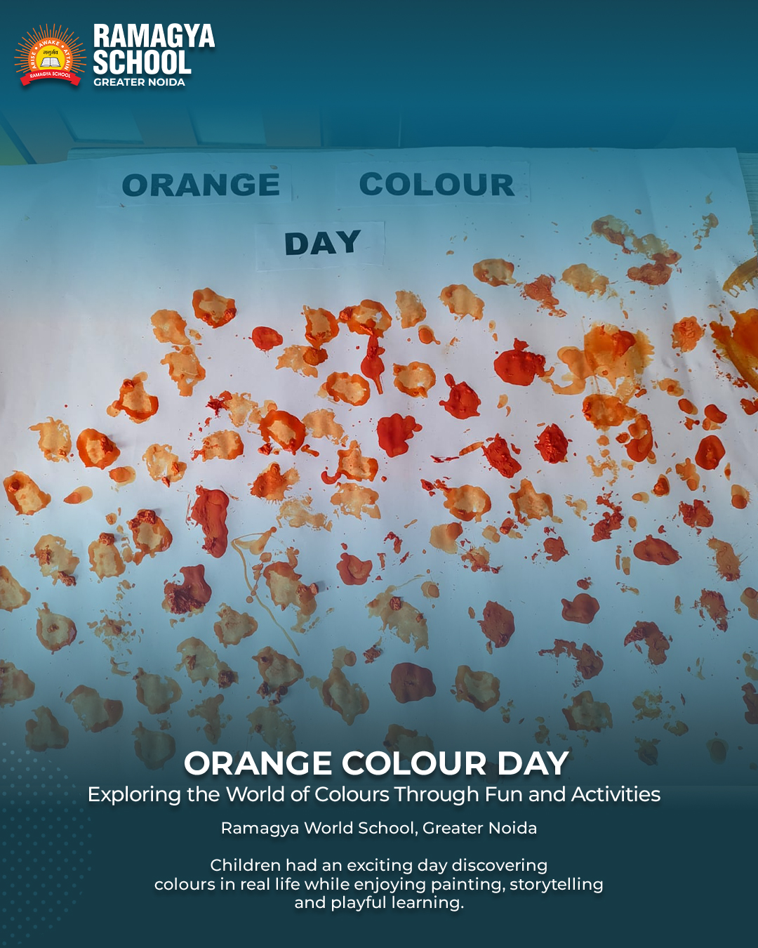 Orange Colour Day Celebration at Ramagya World School - Ramagya School ...